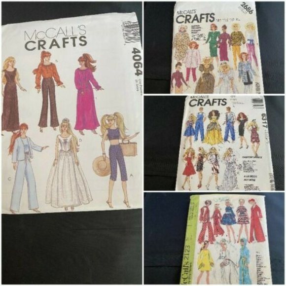 McCall's | Other | Mccalls Vintage Doll Clothing Sewing Patterns | Poshmark